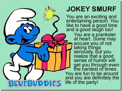 Stephysiology: Sweet Lass X Captain Best: Smurf Personality Test